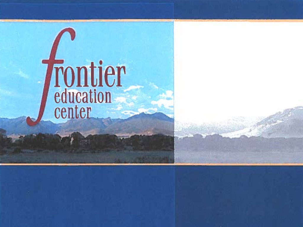 Annual Reports – National. Center for Frontier Communities