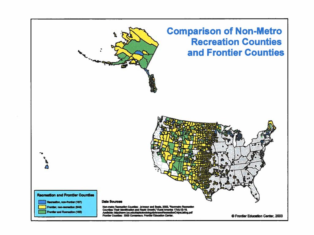 Maps – National. Center for Frontier Communities
