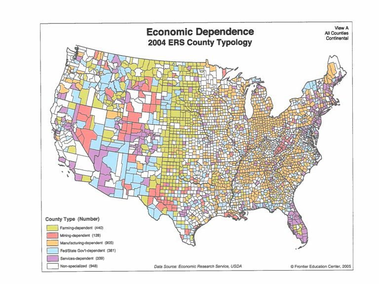 Maps – National. Center for Frontier Communities