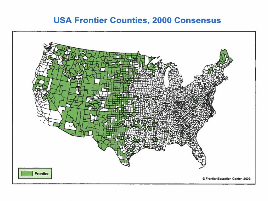 Maps – National. Center for Frontier Communities