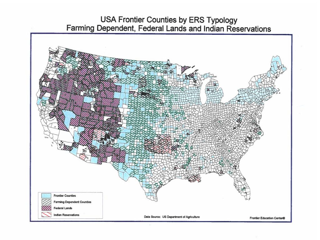 Maps – National. Center for Frontier Communities