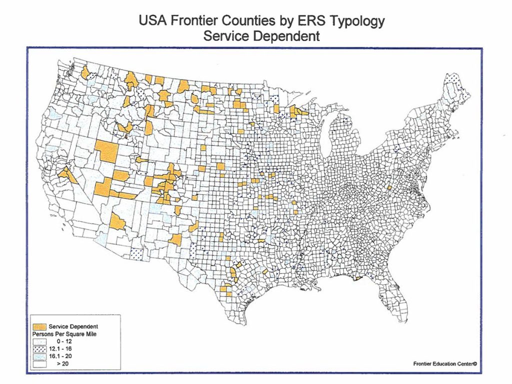 Maps – National. Center for Frontier Communities