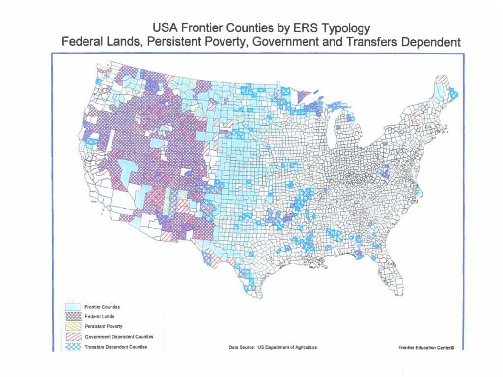 Maps – National. Center for Frontier Communities